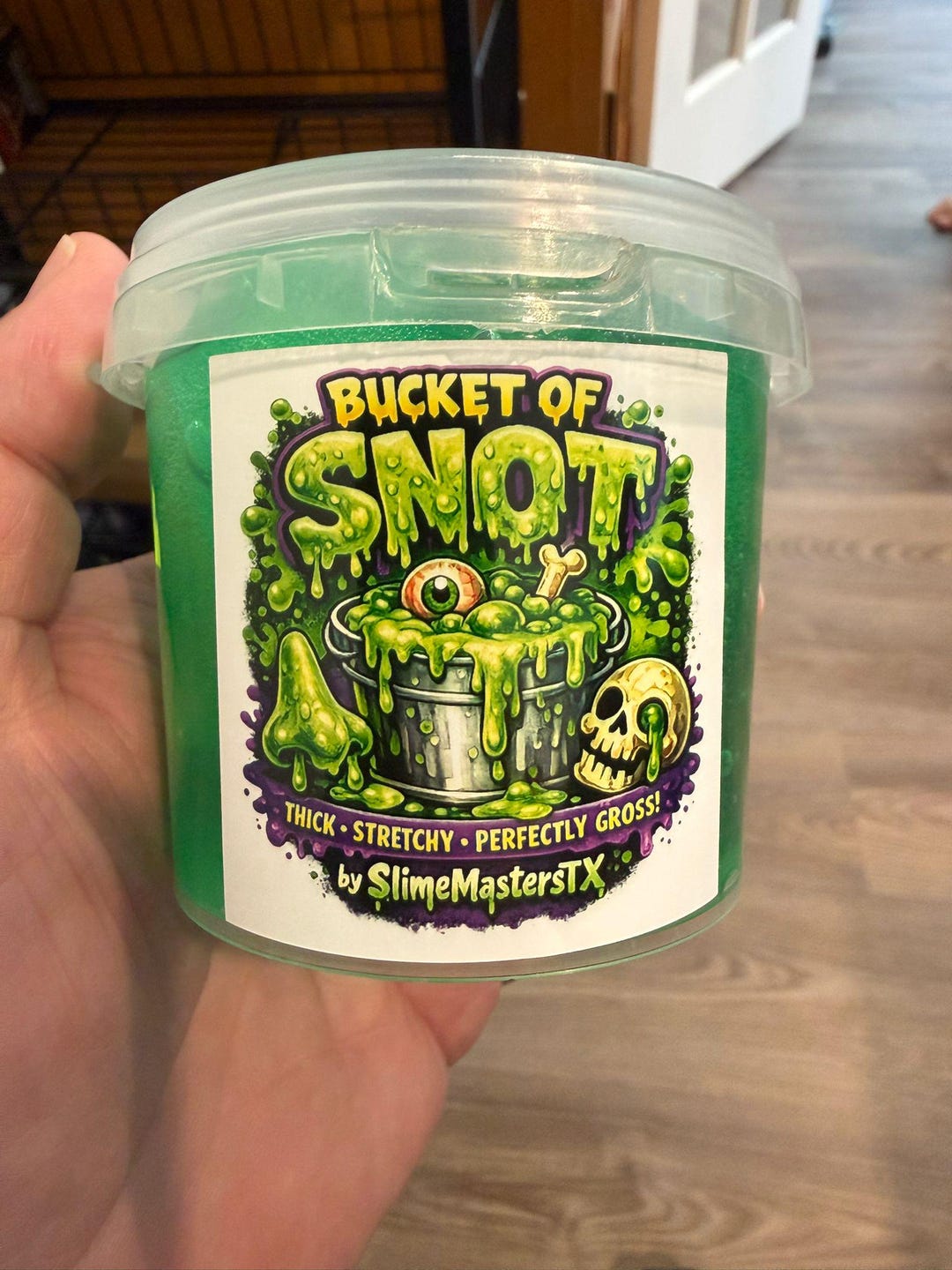 Bucket of Snot Slime | Gross Slime Toy | Thick Stretchy Slime ...