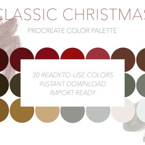 Classic Christmas - Procreate Color Palette - Etsy