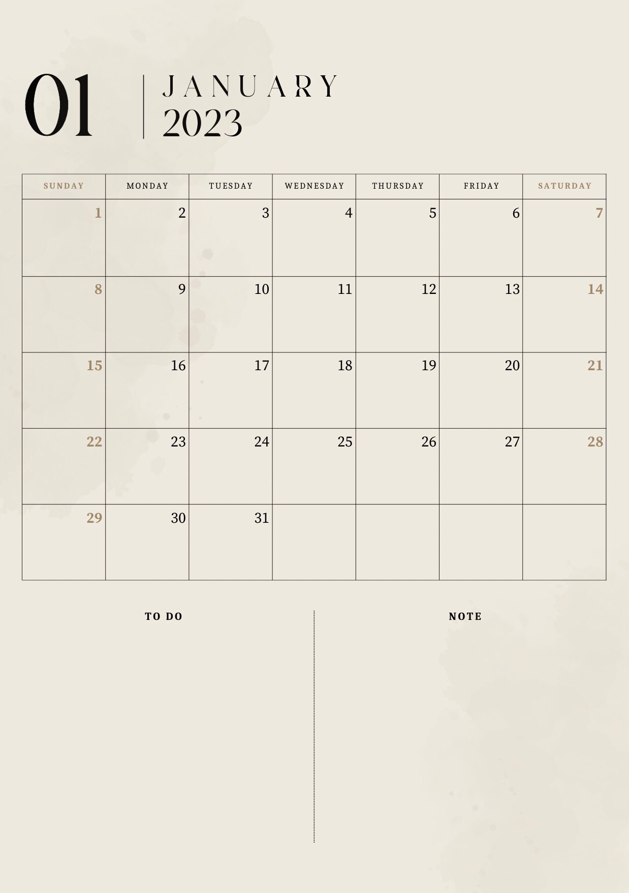 2023 Digital/printable Monthly Planner - Etsy