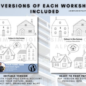 Open House Kids Activity Pack: Real Estate Agent Marketing (canva ...