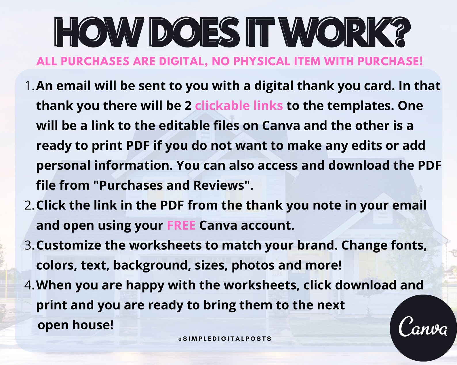 Open House Kids Activity Pack: Real Estate Agent Marketing (canva ...