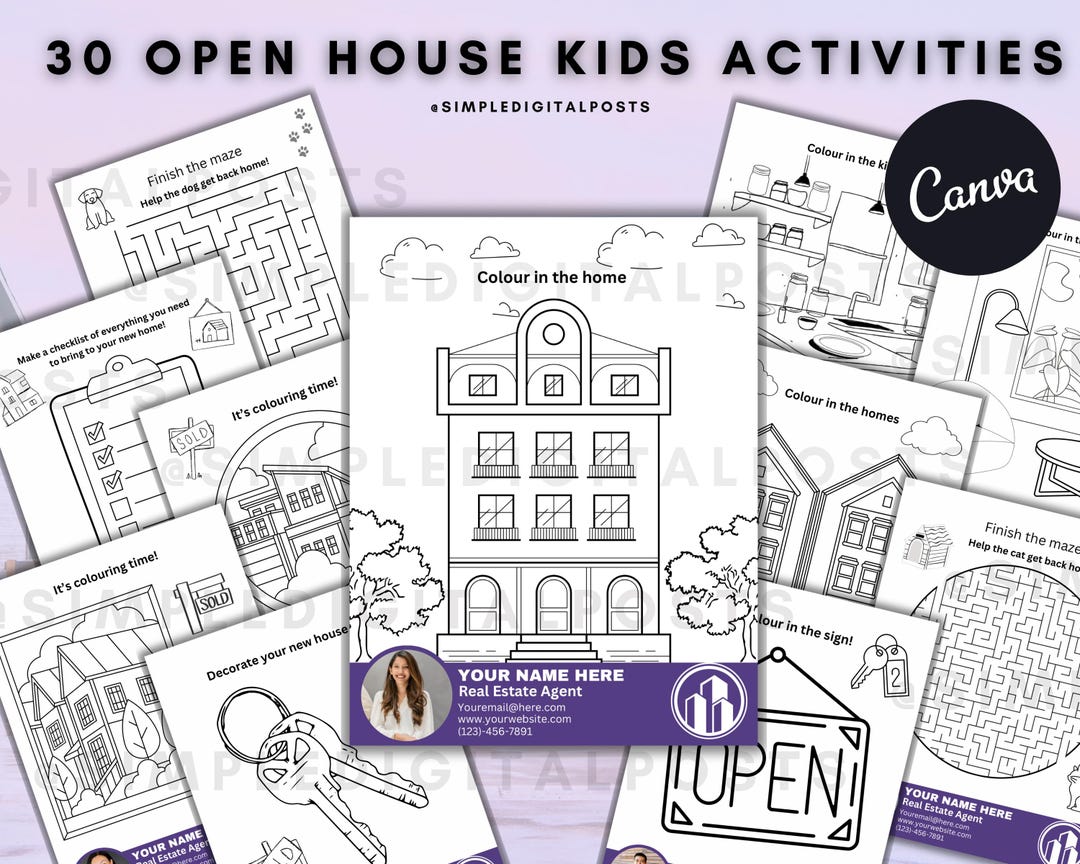 30 OPEN HOUSE KIDS Activities | Real Estate Agents | Real Estate ...