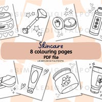Girls Spa Party Coloring Pages – Printable PDF | Spa Time Coloring ...