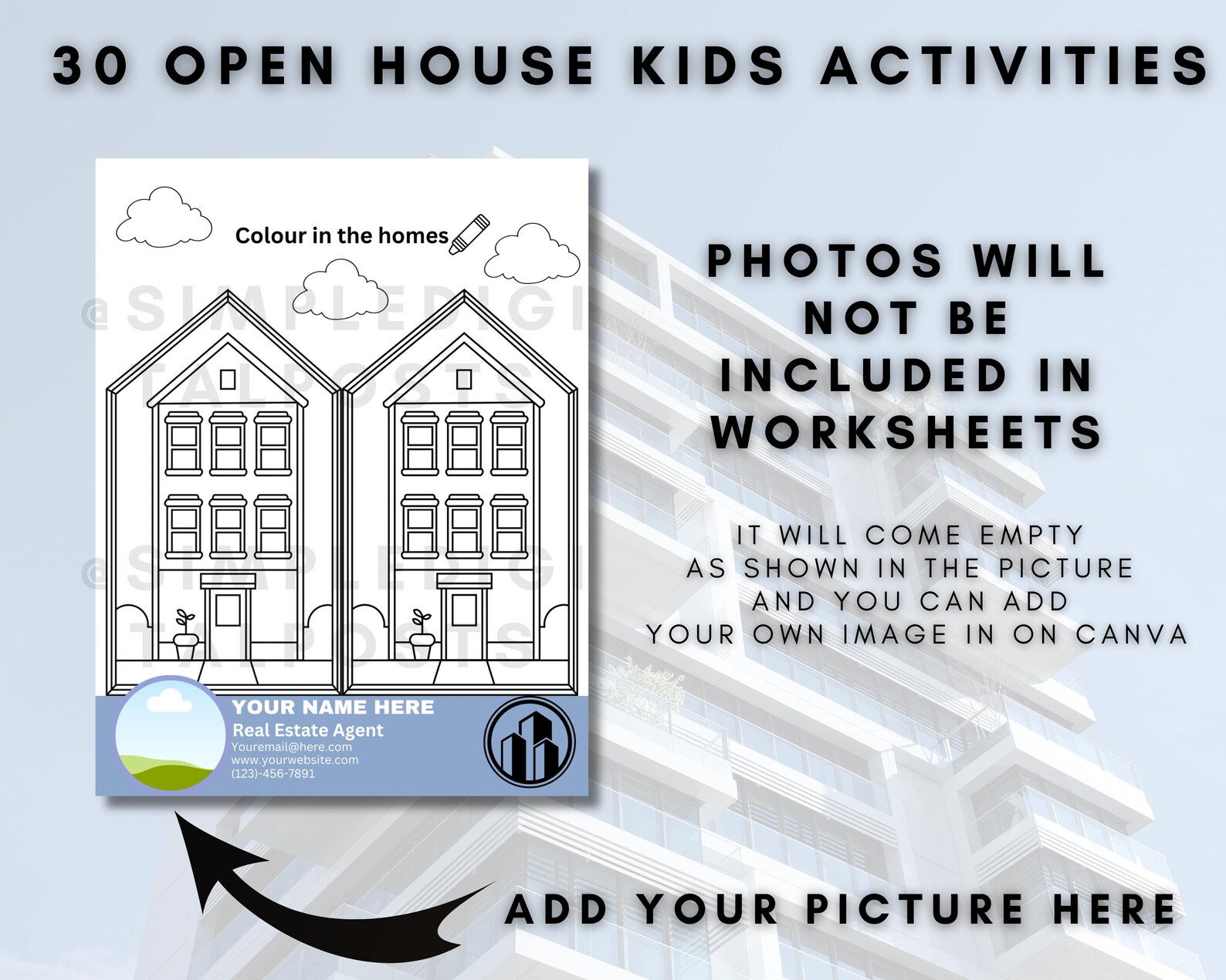 Open House Kids Activity Pack: Real Estate Agent Marketing (canva ...