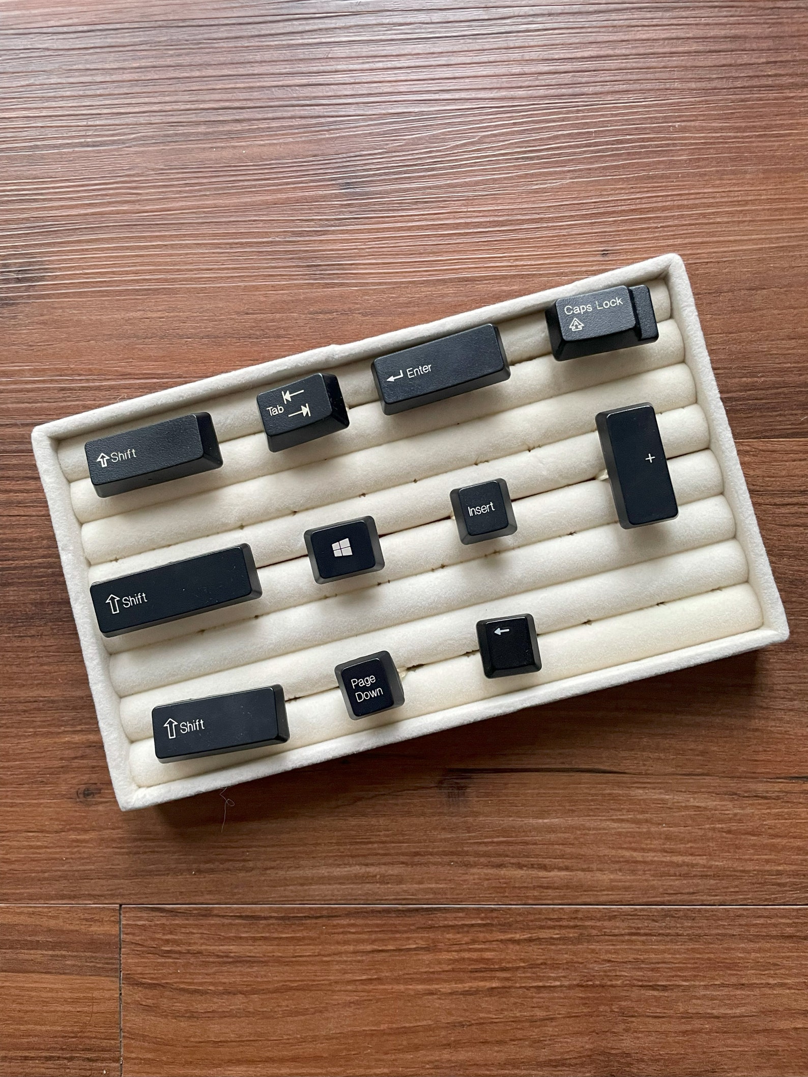 Keyboard Key Rings - Upcycled Keyboards, Mounted on Adjustable Base - Etsy