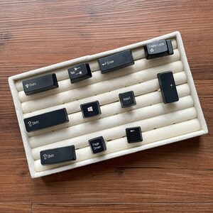 Keyboard Key Rings - Upcycled Keyboards, Mounted on Adjustable Base - Etsy