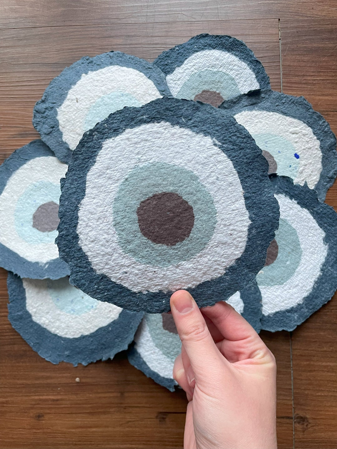 Evil Eye Talisman - Decorative Handmade Paper Art for Display or for ...