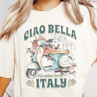 Aesthetic Vintage Italy Baby Tee, Graphic Tees for Women, Boho Tshirt ...
