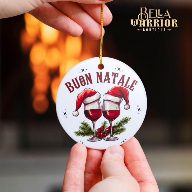 Buon Natale Italian Christmas Ornament, Gift for Italy Lover, Italy ...