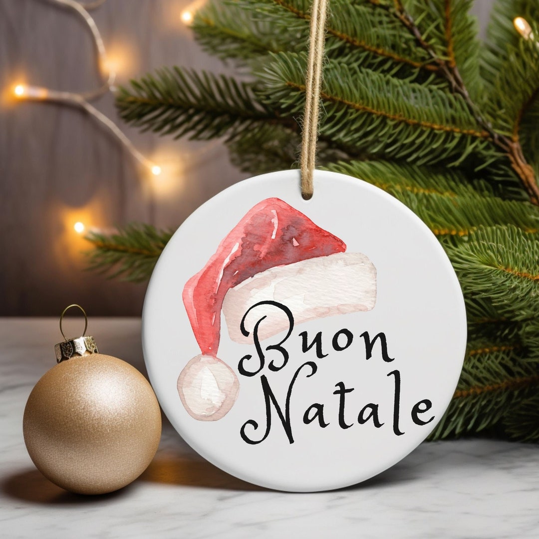 Buon Natale Italian Christmas Ornament, Gift for Italians, Italy Themed ...