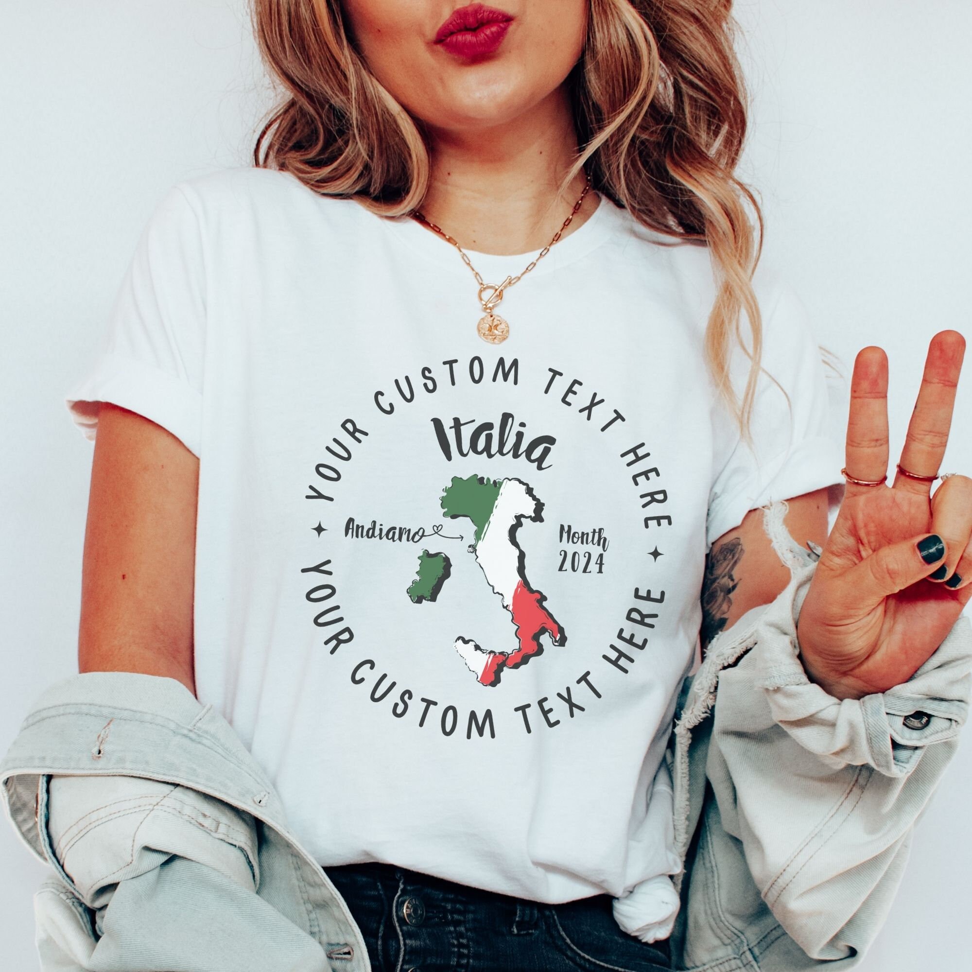Personalized Matching Italy Shirt, Custom Italian Girl's Trip Vacation ...