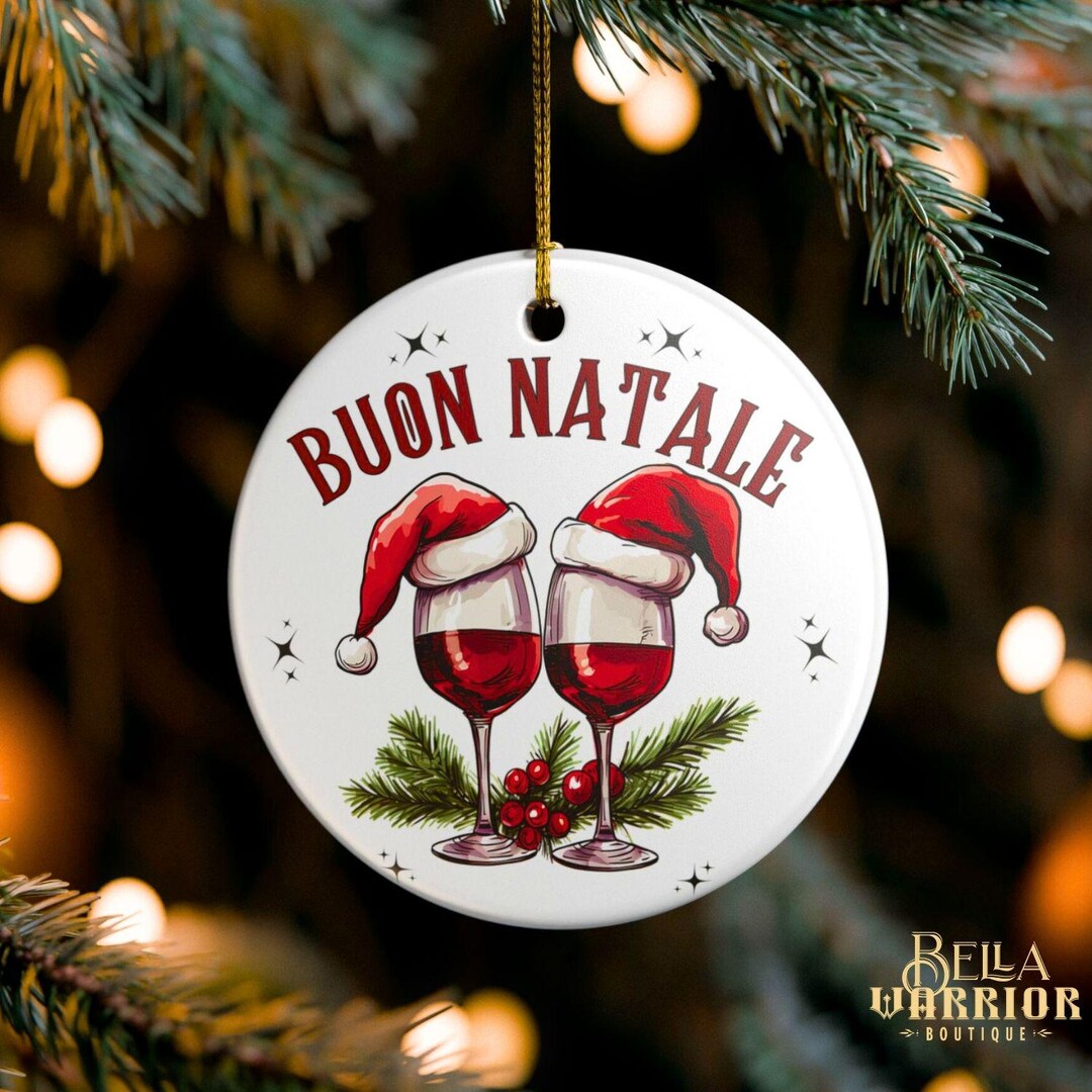 Buon Natale Italian Christmas Ornament, Gift for Italy Lover, Italy ...