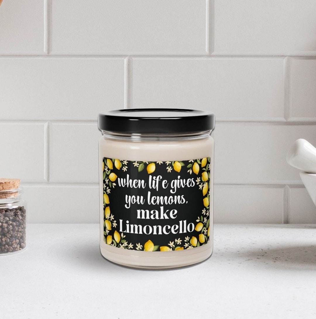 Limoncello Italy Candle, Italian Gift, Italian Wedding Party Favor ...