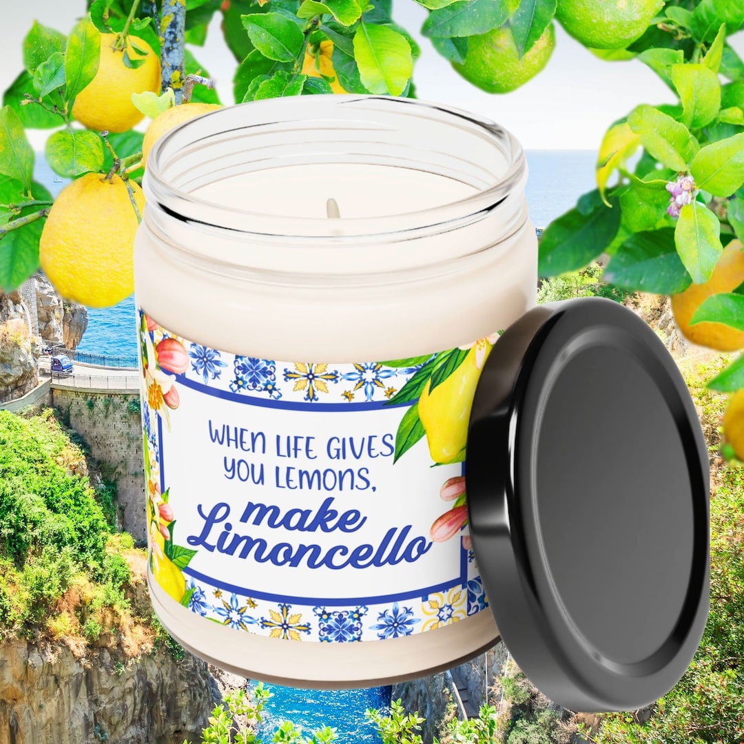 Limoncello Italy Candle, Italian Themed Wedding Party Favor, Italy ...