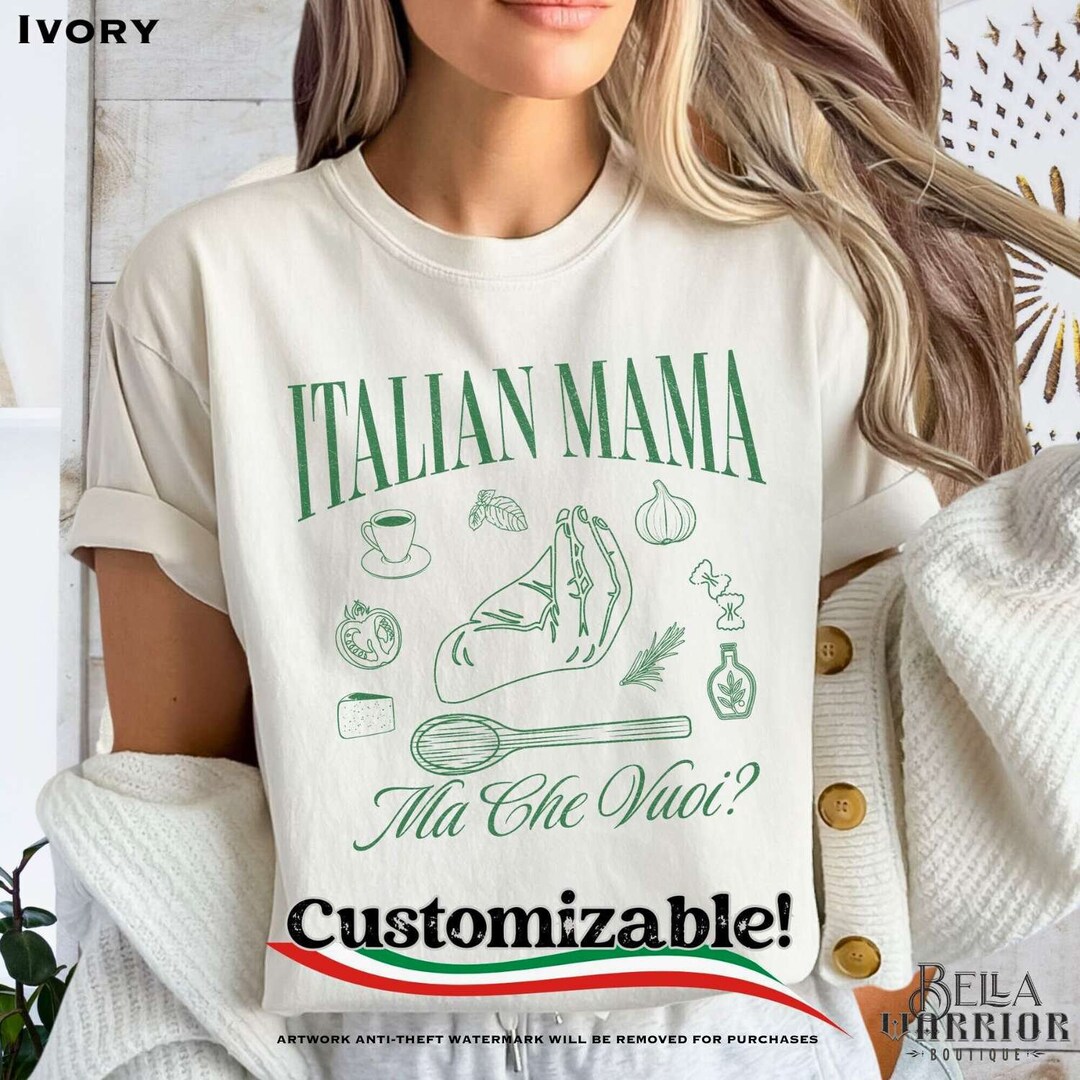 Custom Italian Mama Shirt, Italian Mom Mother's Day Personalized Gift ...