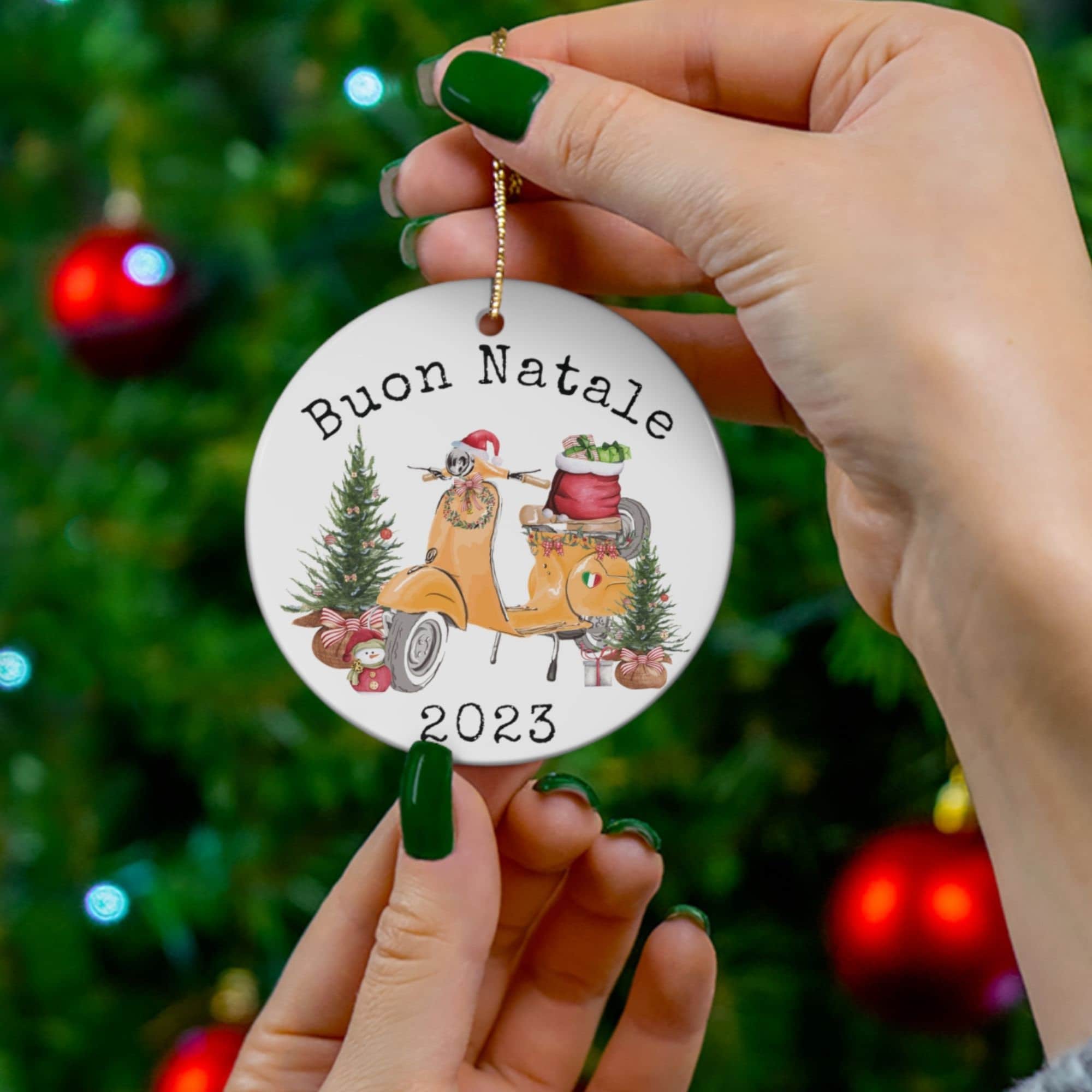 Buon Natale Italian Christmas Ornament, Christmas Decorations for ...