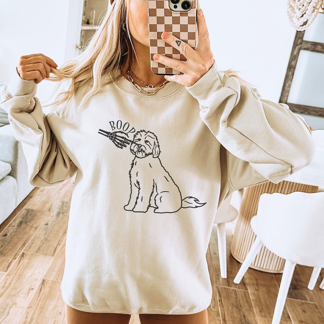 Golden Doodle Sweatshirt, Gift for Labradoodle Dog Mom, Funny Halloween ...