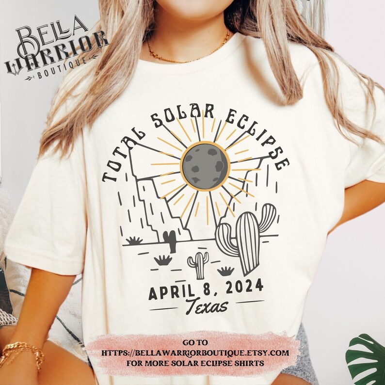Texas Total Solar Eclipse Shirt, April 8th 2024 Totality Science ...