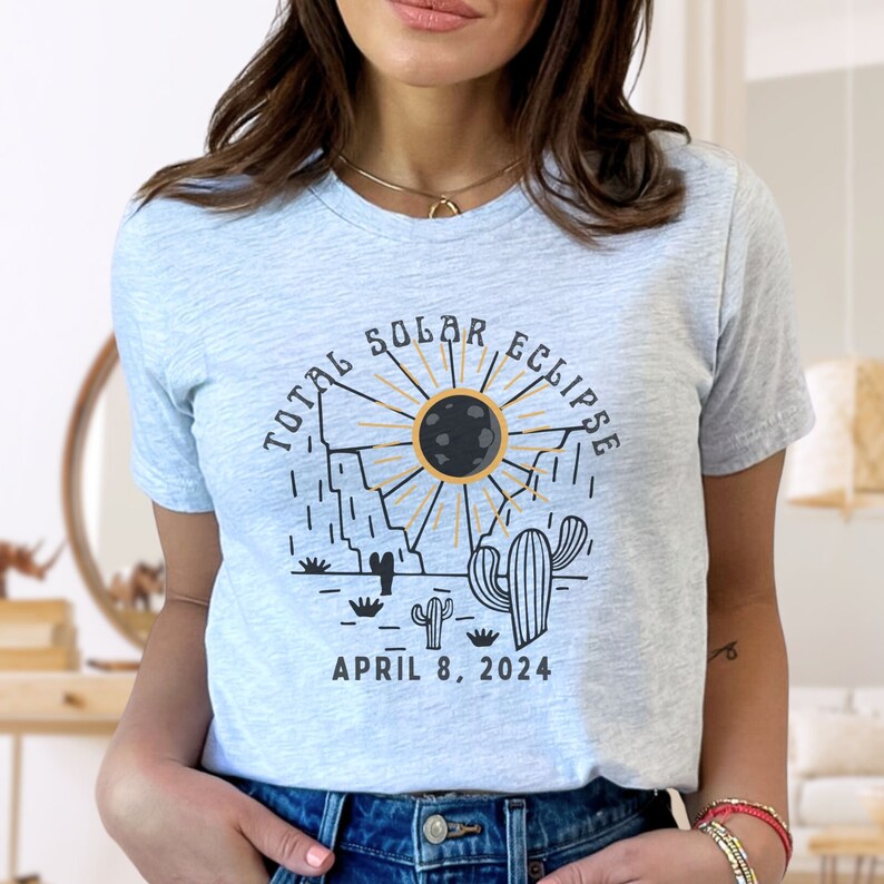 2024 Total Solar Eclipse Shirt, April 8th 2024 Texas Eclipse Tshirt ...