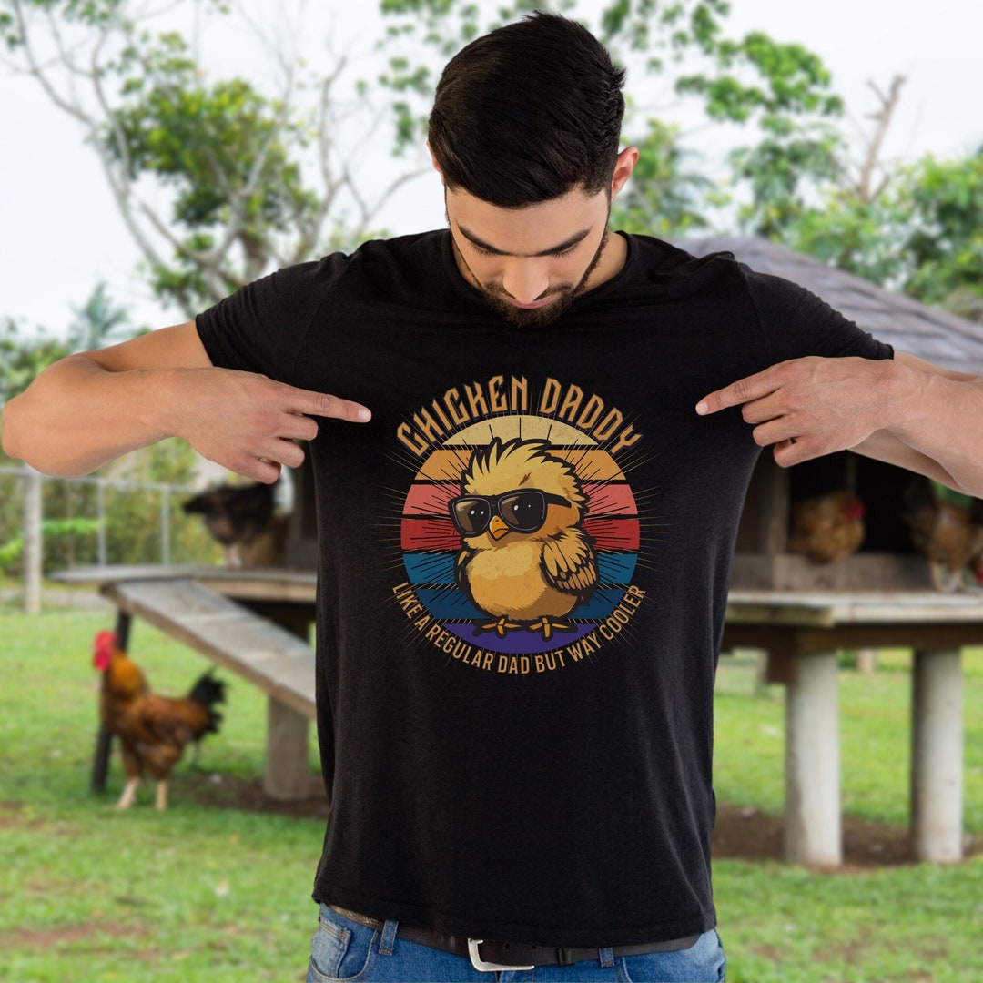 Funny Chicken Daddy Shirt, Funny Chicken Owner Tshirt, Father's Day ...