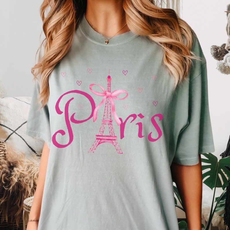 Coquette Paris France Shirt, Cute Eiffel Tower Shirt, Gift for Paris ...