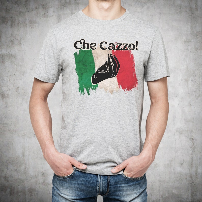 Funny Che Cazzo Italian Flag Hand Gesture Shirt, Gift for Italians ...
