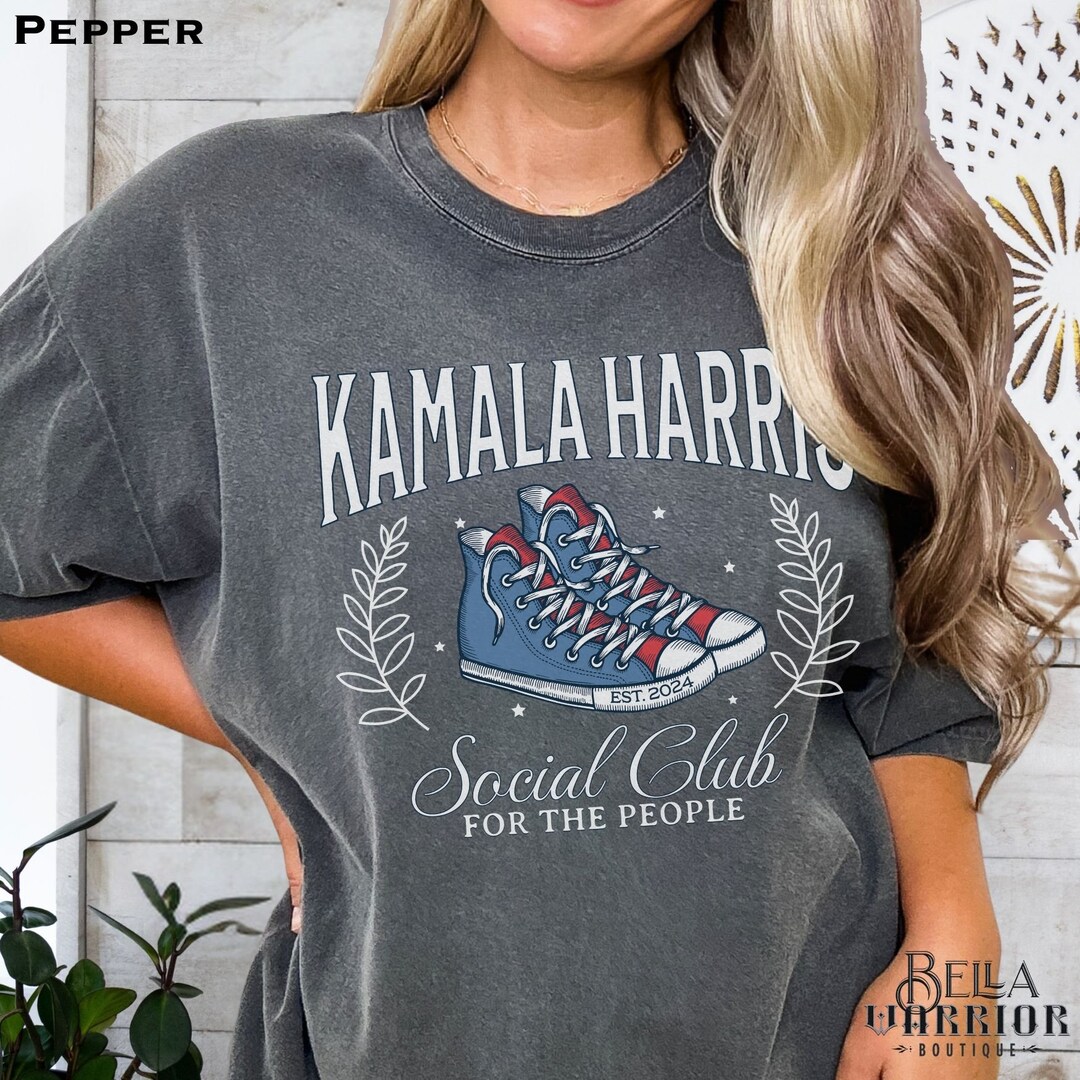 Cute Kamala Shirt, Vote Democrat Tshirt, Harris Walz 2024 Election T ...
