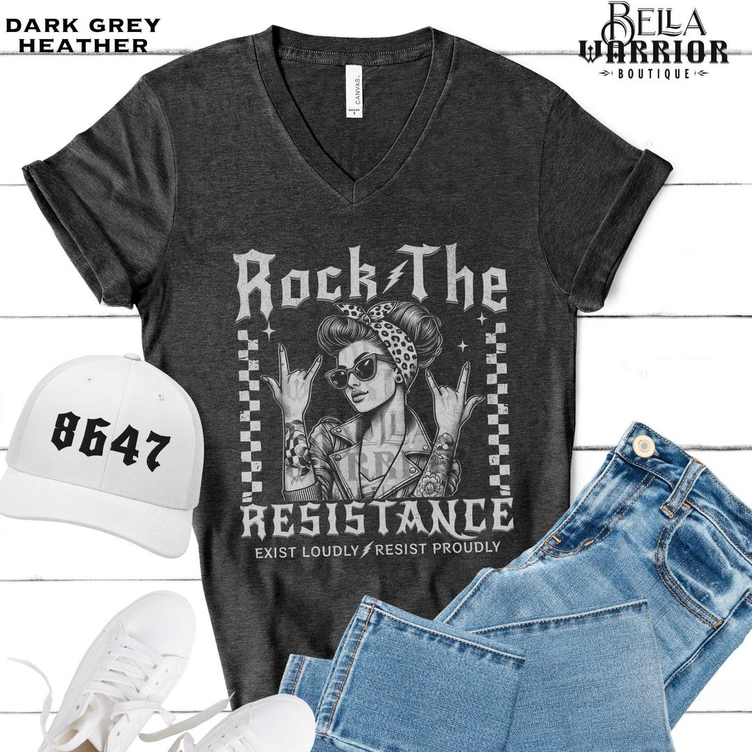 Feminist Resistance Subtle Anti-trump Shirt, Equality Resist Vneck ...