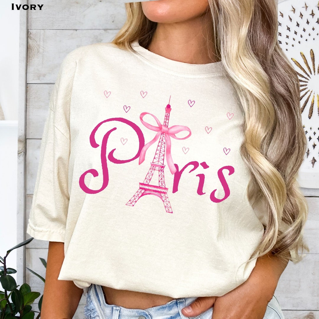 Coquette Paris France Shirt, Cute Eiffel Tower Shirt, Gift for Paris ...