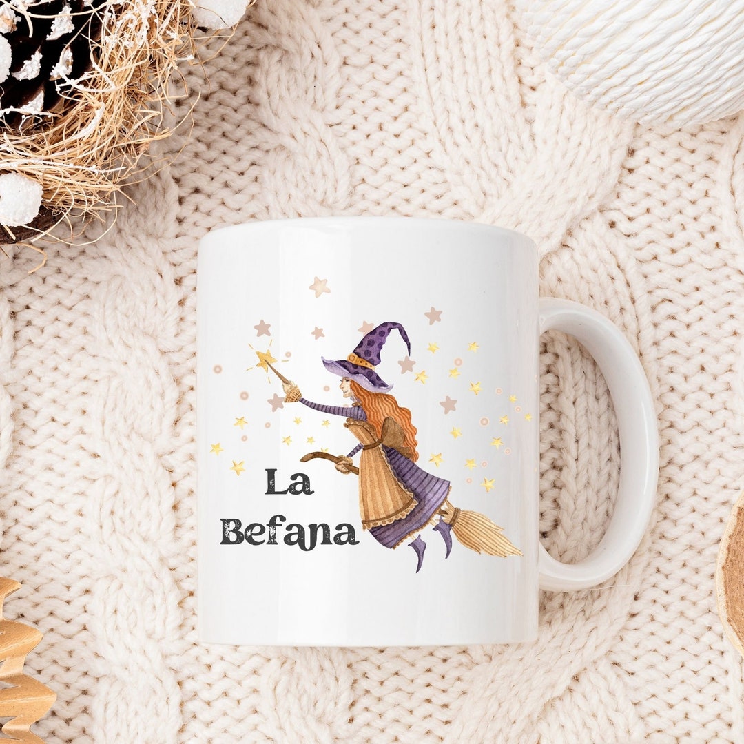 La Befana Italian Christmas Witch Mug, Cute Italian Gifts, Italy ...