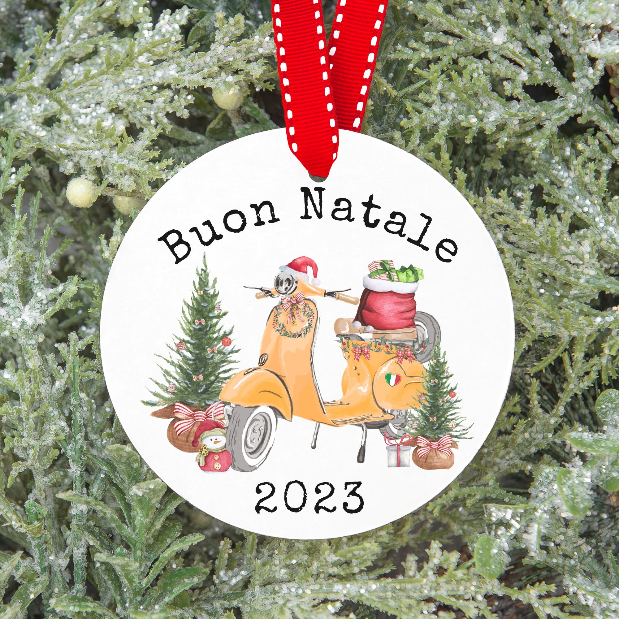Buon Natale Italian Christmas Ornament, Christmas Decorations for ...
