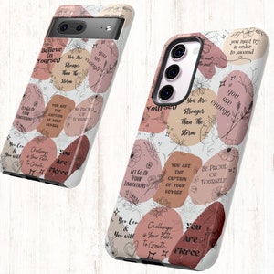 Positive Affirmations Quotes BOHO Phone Case, Mental Health Matters ...
