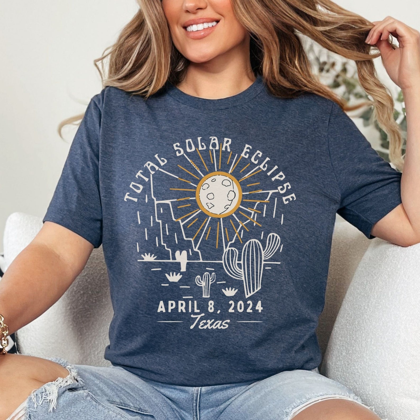 Texas Total Solar Eclipse Shirt, April 8th 2024 Totality Science ...