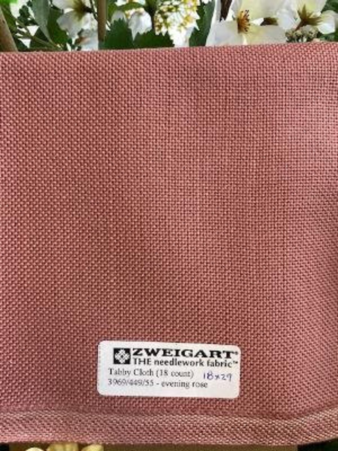 Tabby Cloth 18 Count Evening Rose - Etsy