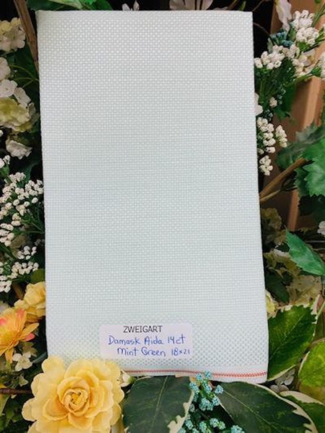 Damask Aida 14 Count Mint Green - Etsy