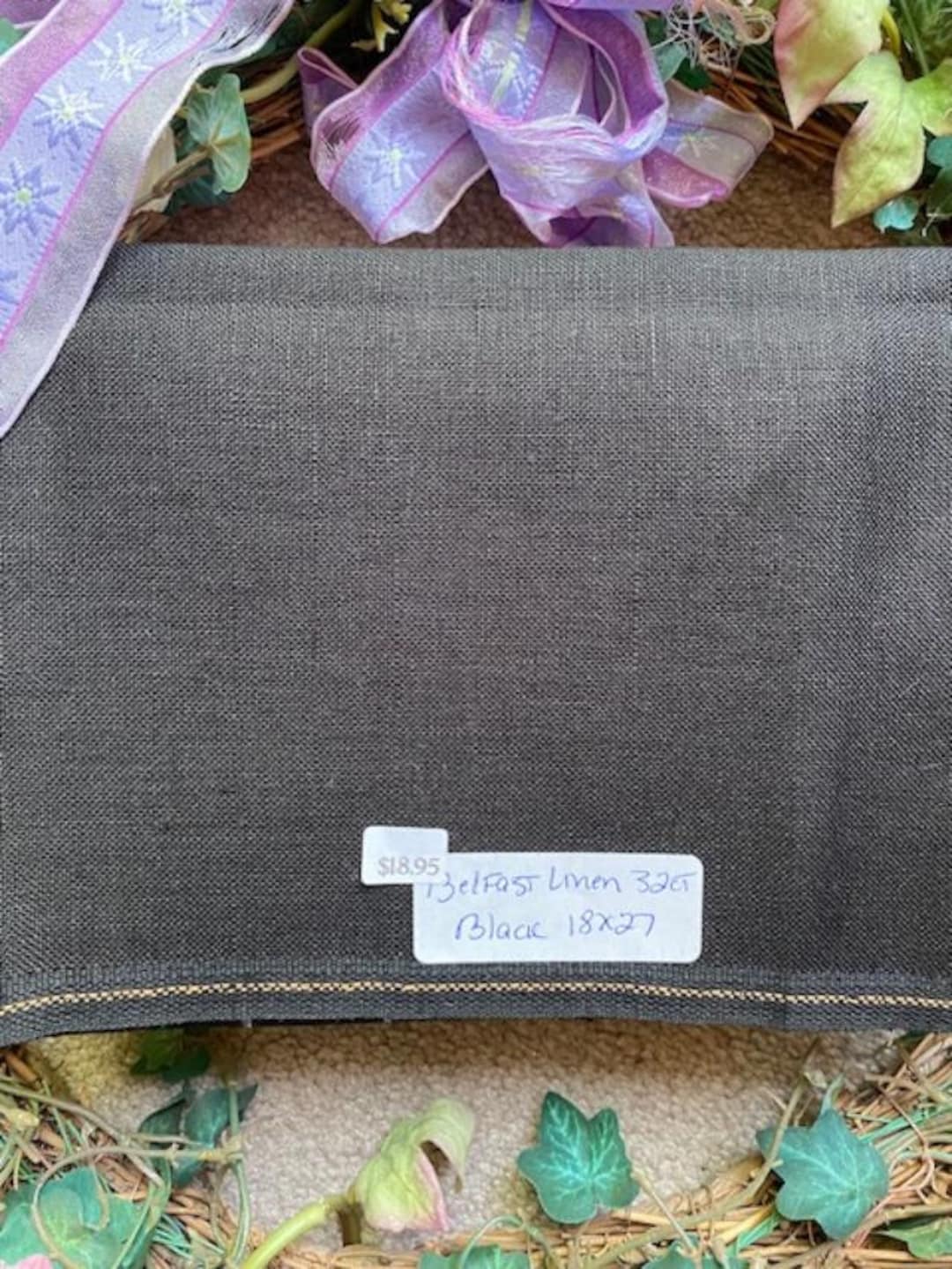 Belfast Linen 32 Count Black - Etsy