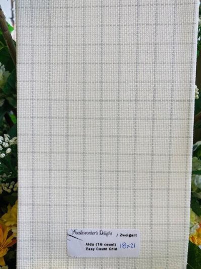 Easy Count Grid Aida 16 Count White - Etsy