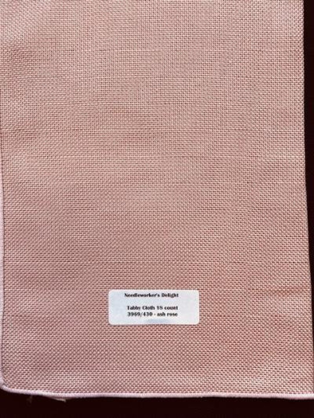 Tabby Cloth 18 Count Ash Rose 13x17 - Etsy