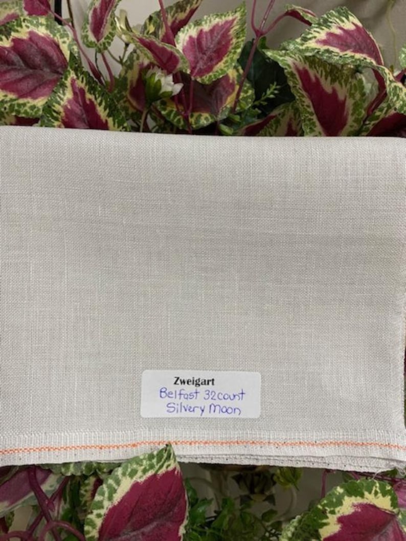 Belfast Linen 32 Count Silvery Moon - Etsy