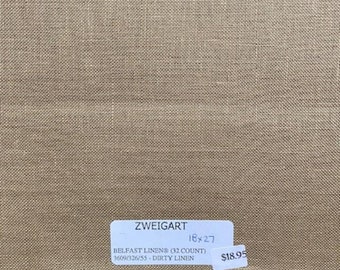 32 Count Zweigart Belfast Linen Winter Moon Cross Stitch Fabric - Etsy