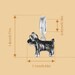 Schnauzer Dog Charm, Authentic 925 Sterling Silver Charm for Bracelets ...