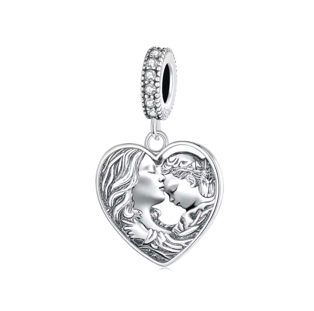 Mother and Daughter Charm, 925 Sterling Silver Charm for Bracelets ...