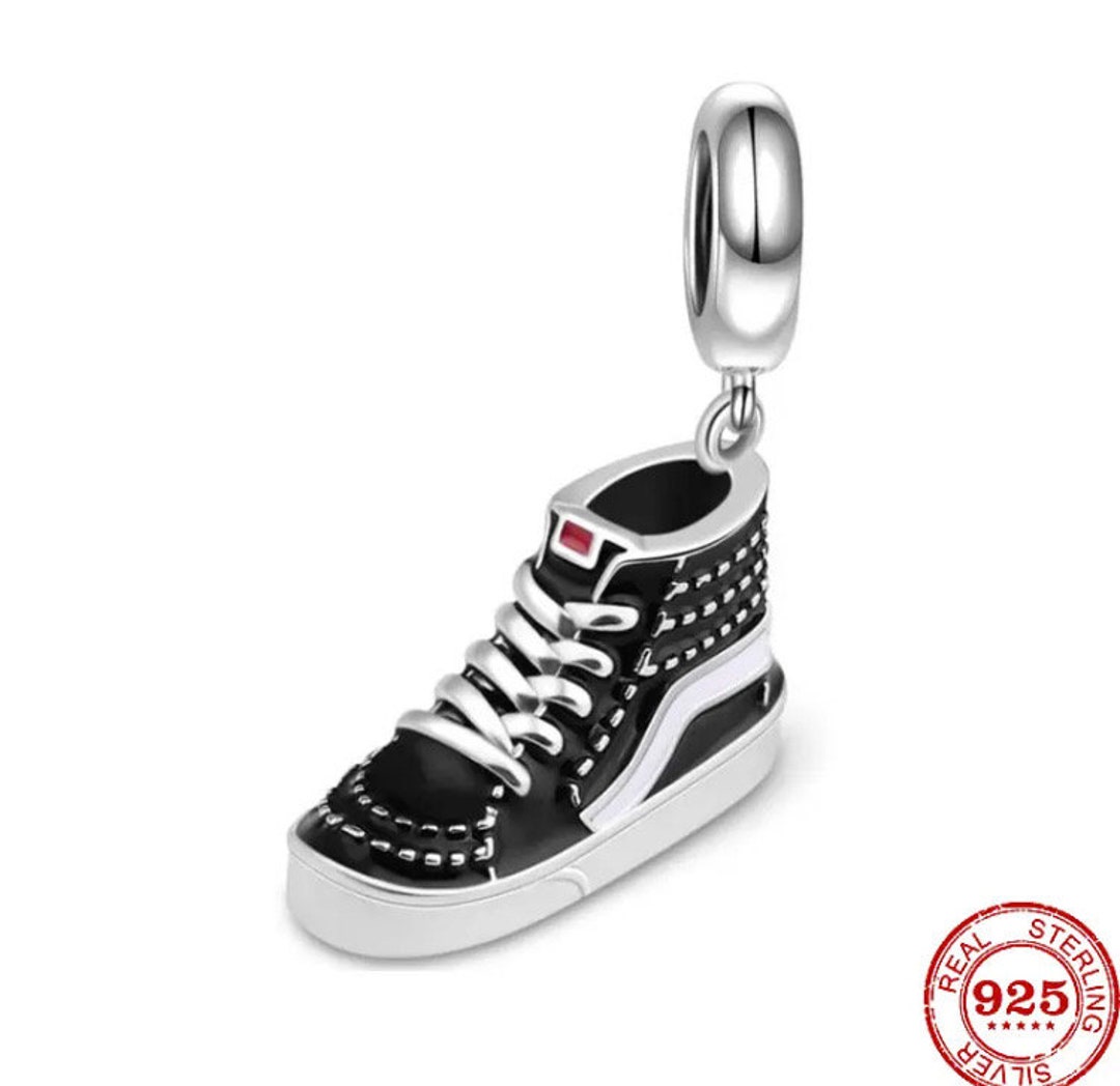 High Top Sneaker Shoe Charm for European Bracelets, Necklace Pendants ...