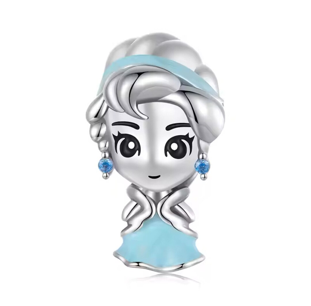 New Princess Cinderella Charm, 925 Sterling Silver Charm for Bracelets ...