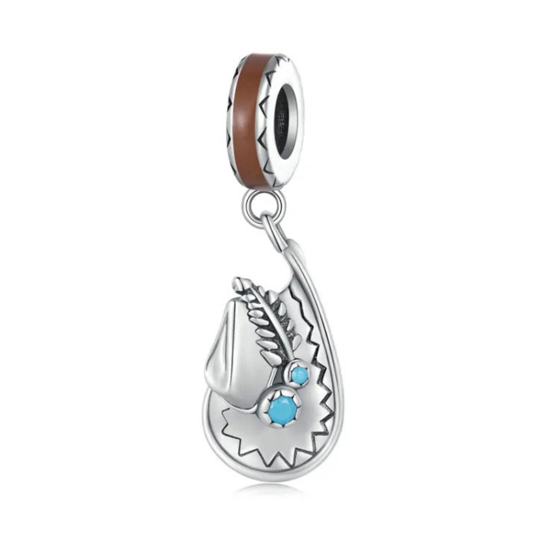 Cowboy Hat Charm, Authentic 925 Sterling Silver Charm for European ...