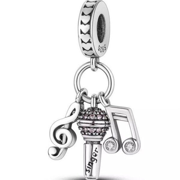 Microphone Charm - Etsy