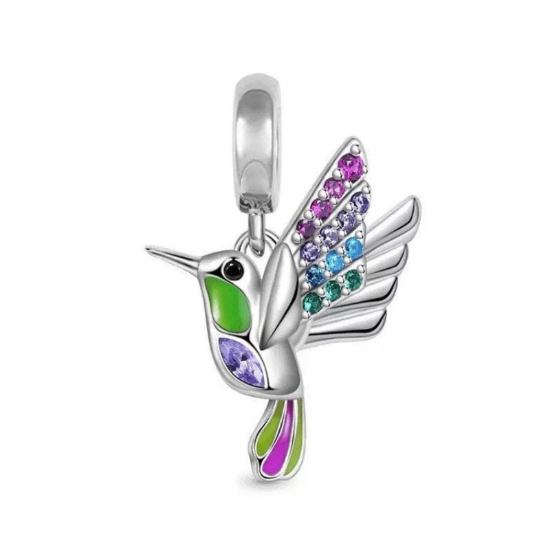 Hummingbird Charm - Etsy