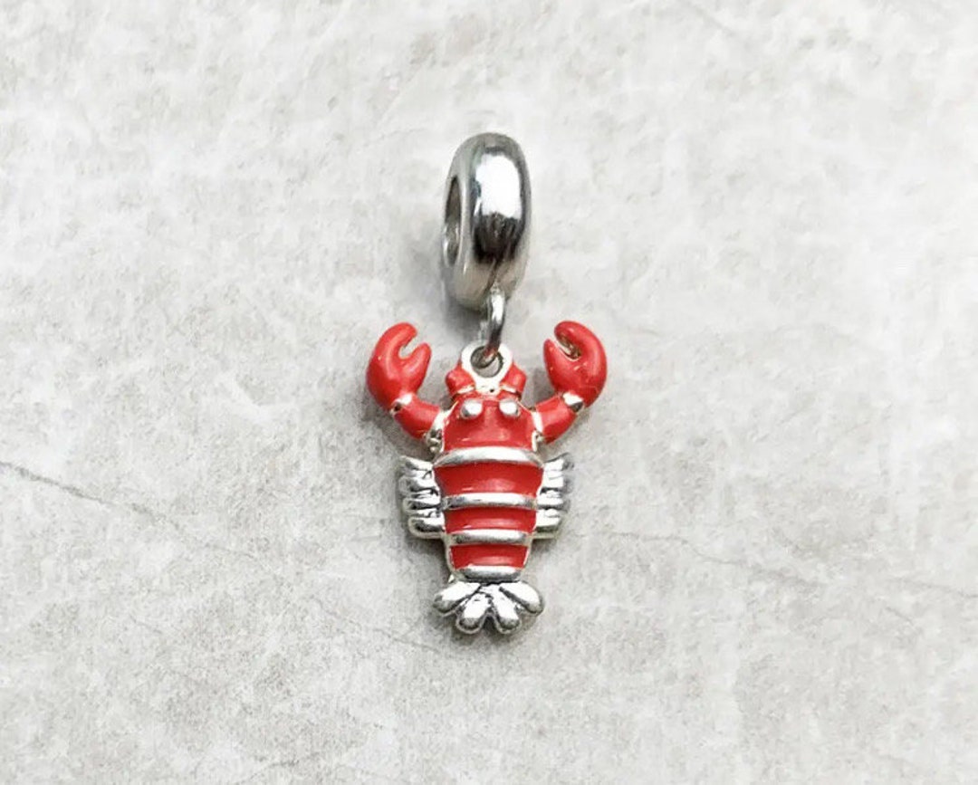 Lobster Charm, Authentic 925 Sterling Silver Charm for European ...