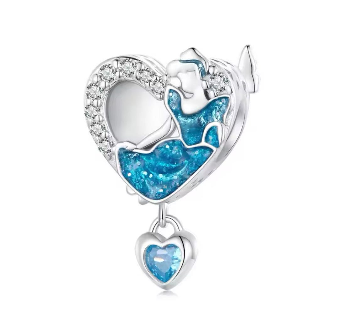 Sterling Princess Cinderella Charm for Bracelets, Necklace Pendants - Etsy