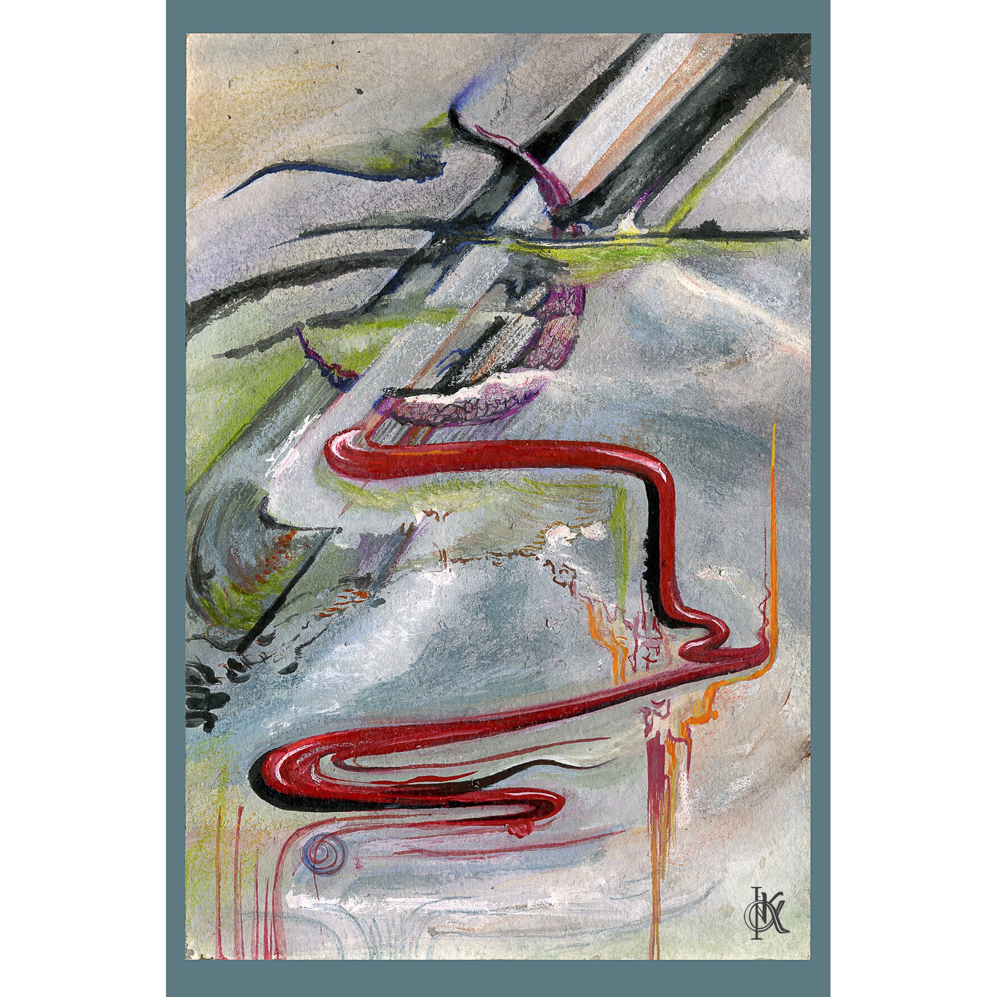 Abstract Art Postcards Set of 10 - Etsy